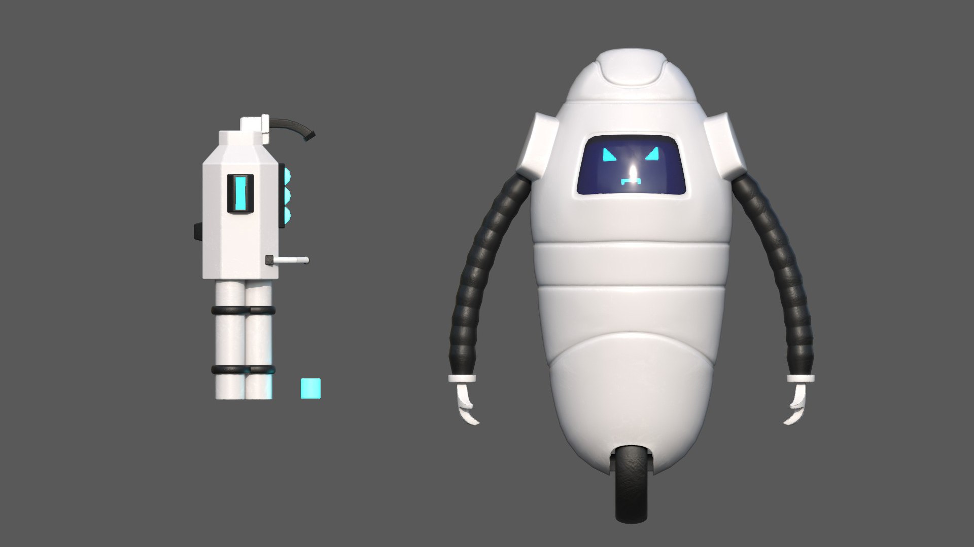 3D Low Poly Stylized Robot - 3D Game Model - Ma Obj Fbx - TurboSquid ...