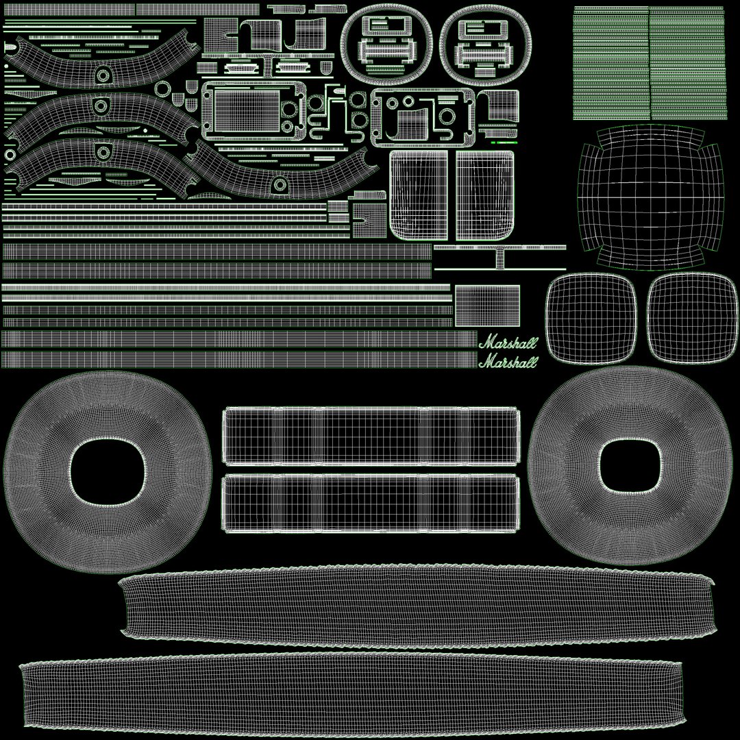 Marshall major 3D model - TurboSquid 1301375