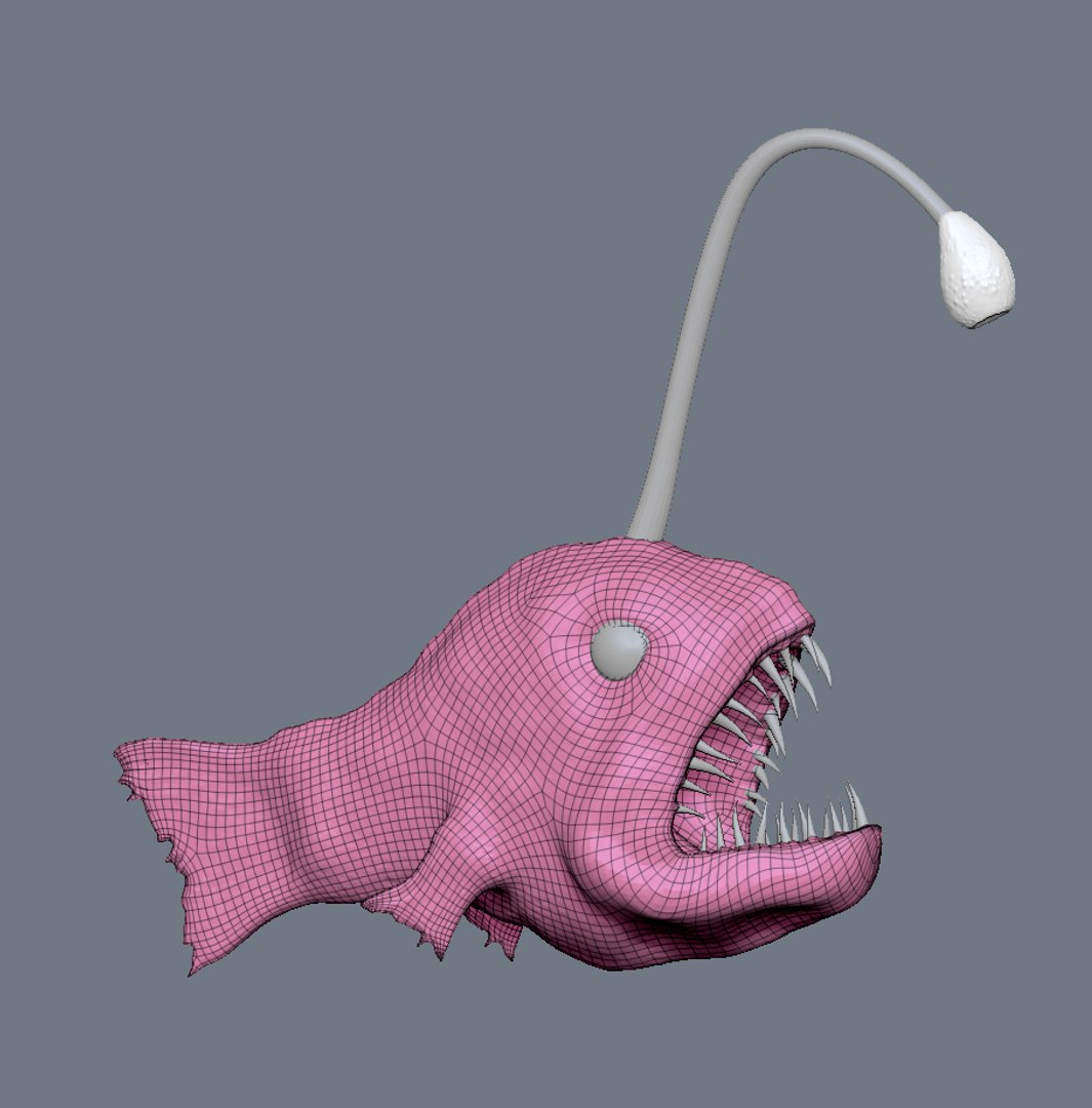 Monster Fish Model - TurboSquid 1394388