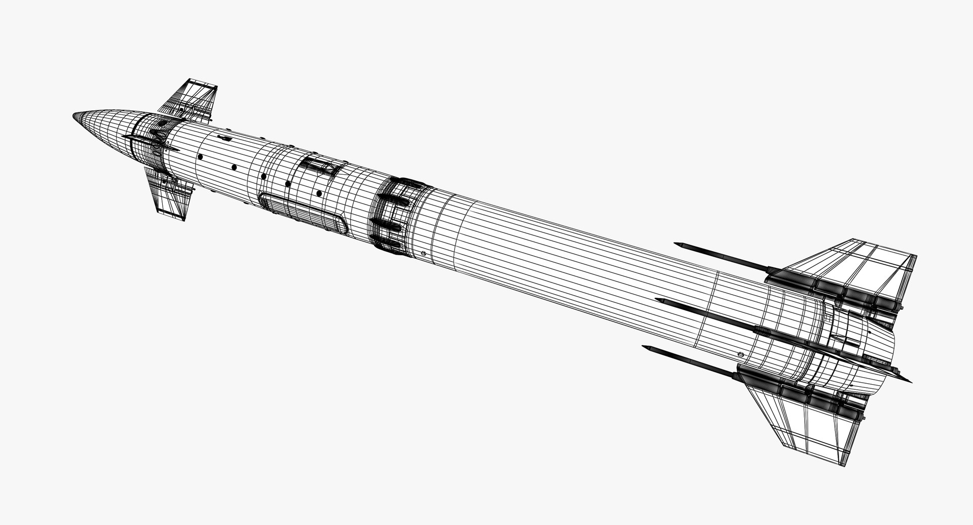 3D Model Tor-m1 Missile 9m331 - TurboSquid 1501460