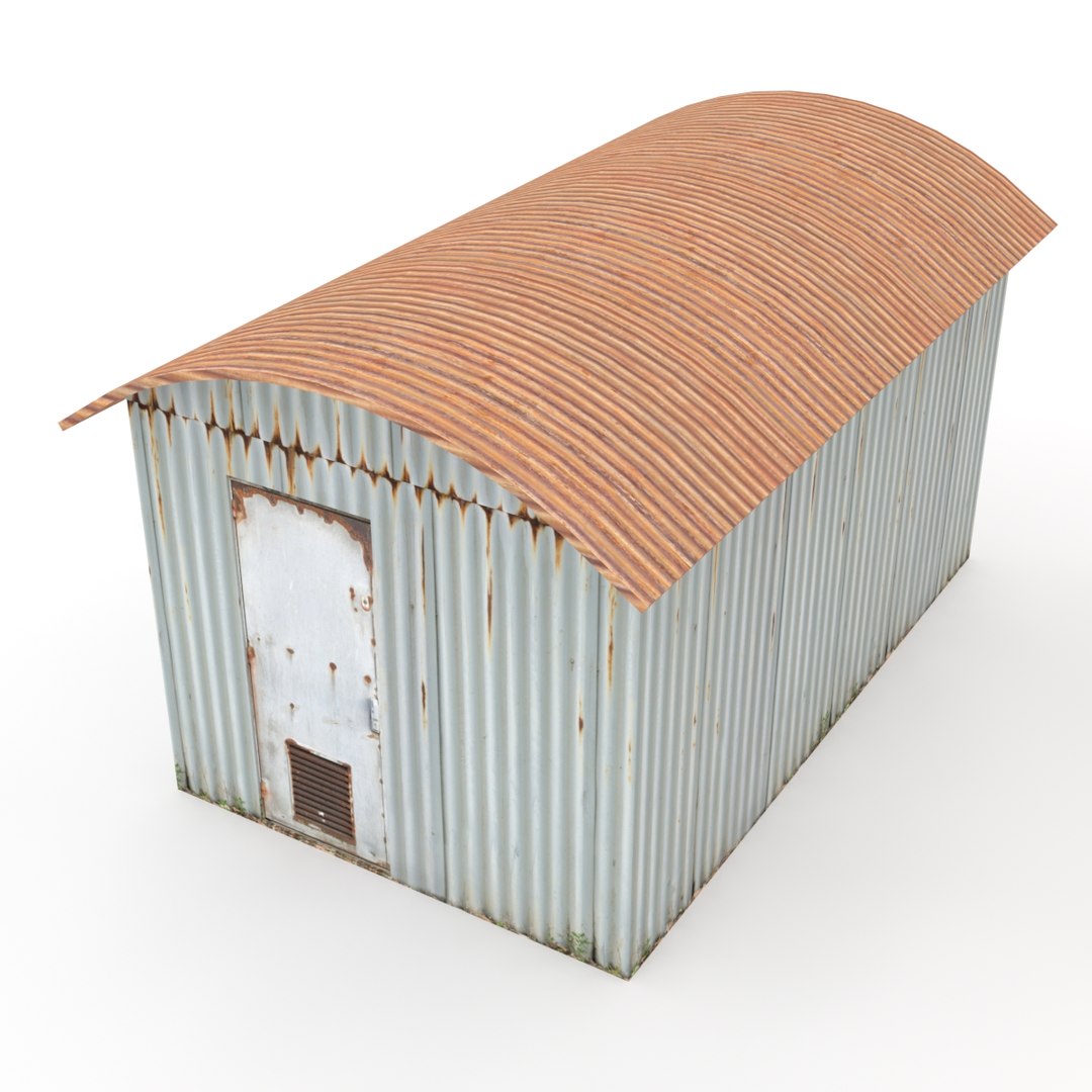 3d Industrial Railway Buildings Model