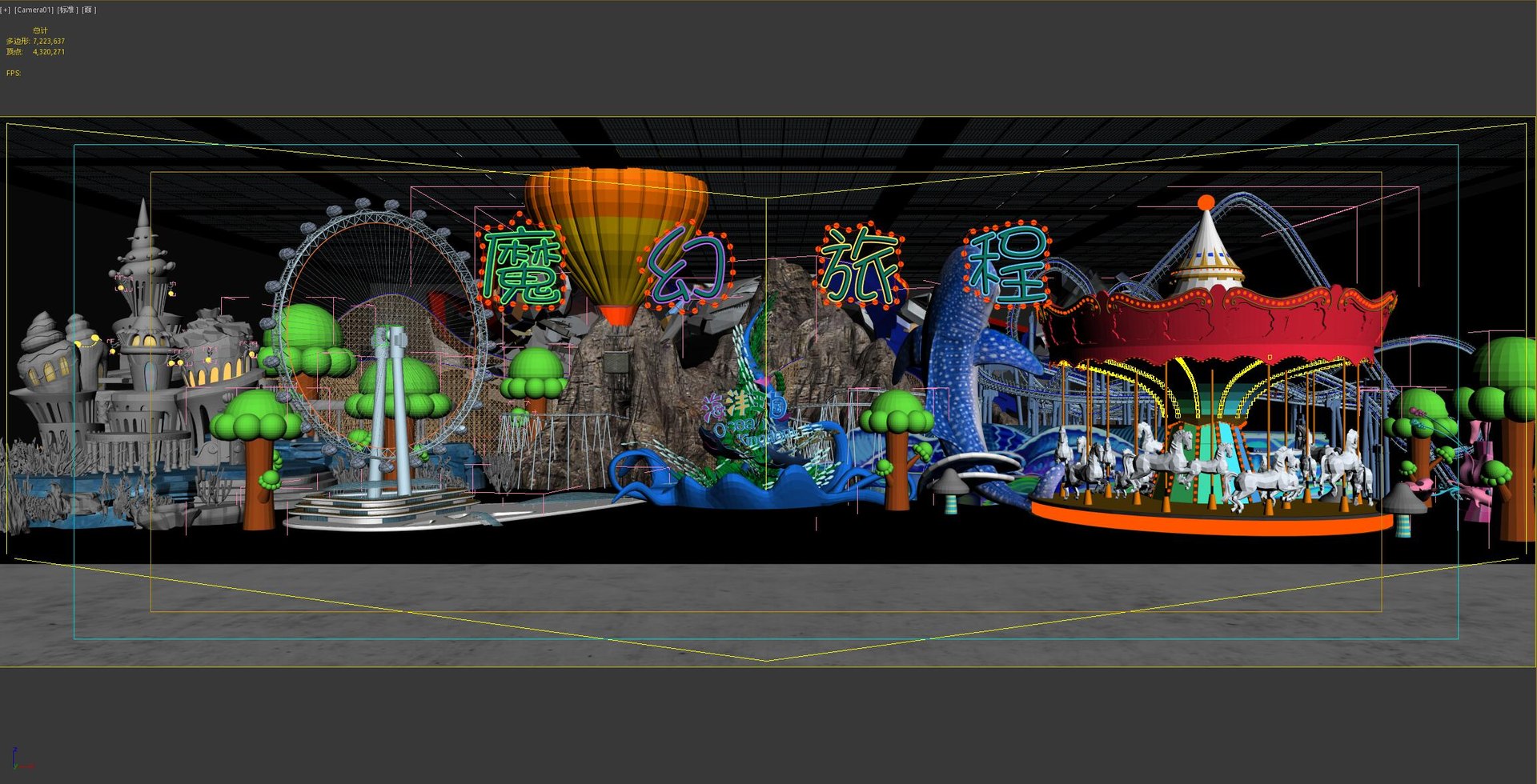 3D amusement park - TurboSquid 2059124