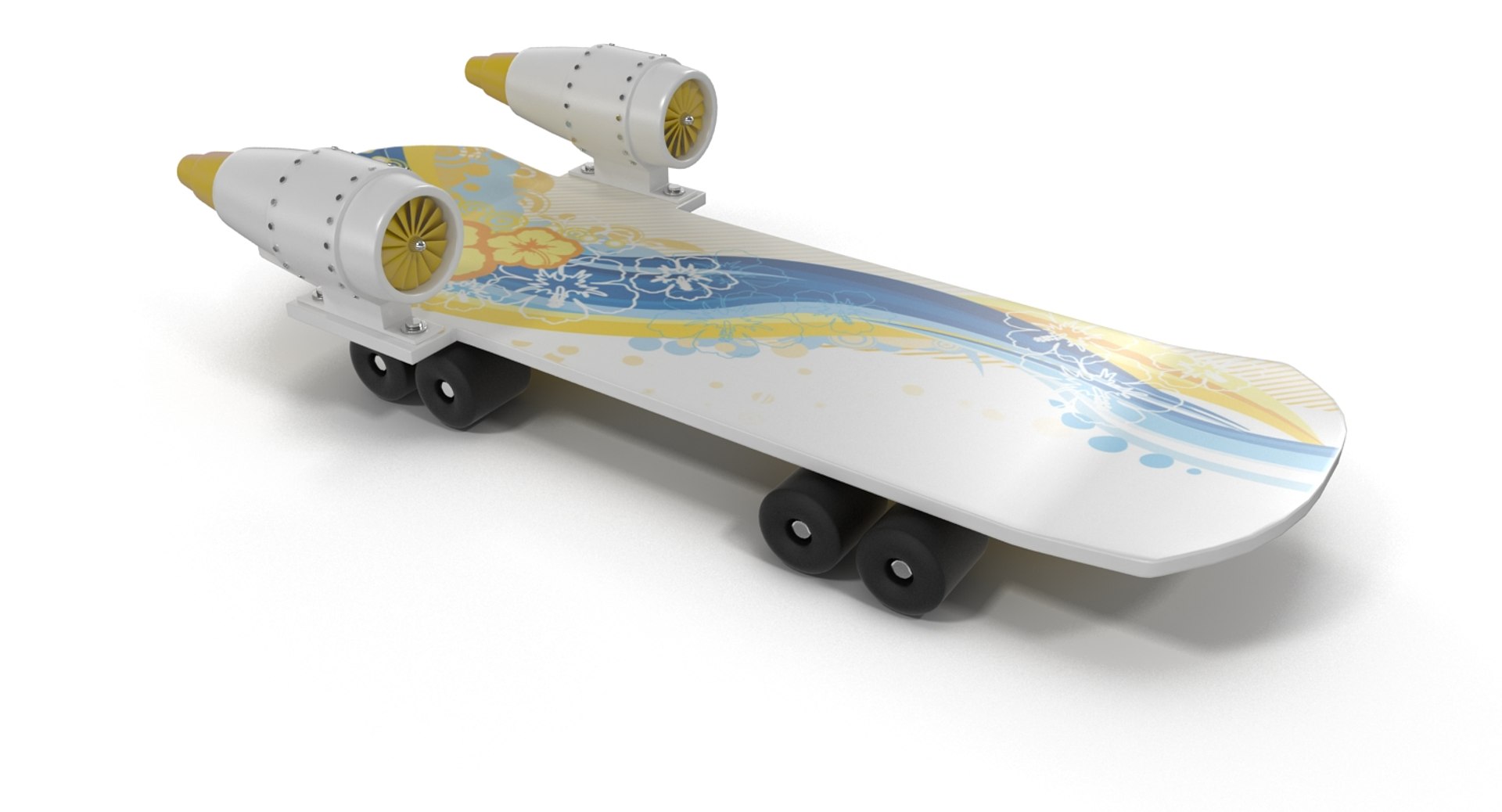 Jet Skateboard 3d 3ds