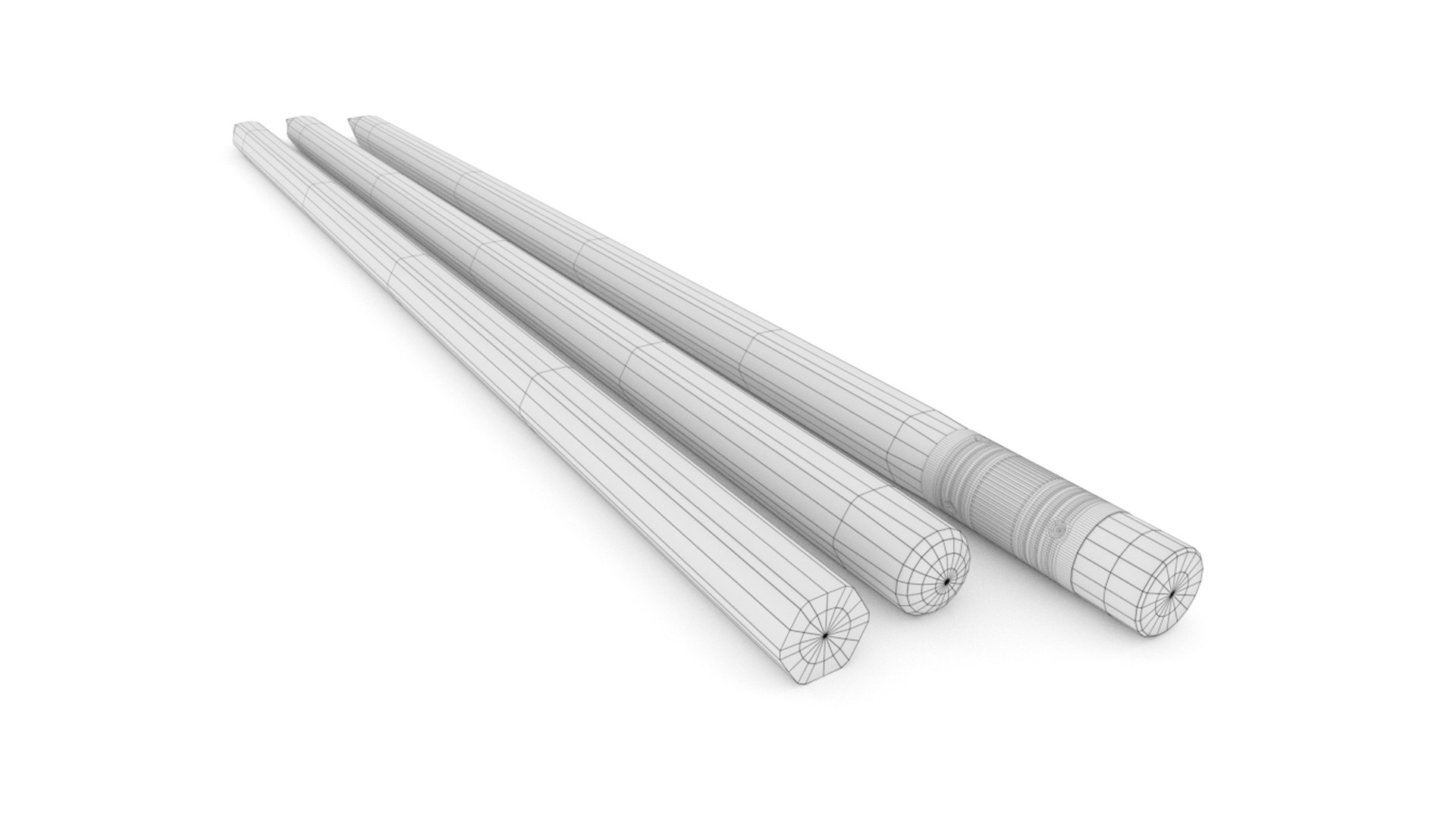 Graphite Pencils 3D Model - TurboSquid 1432807