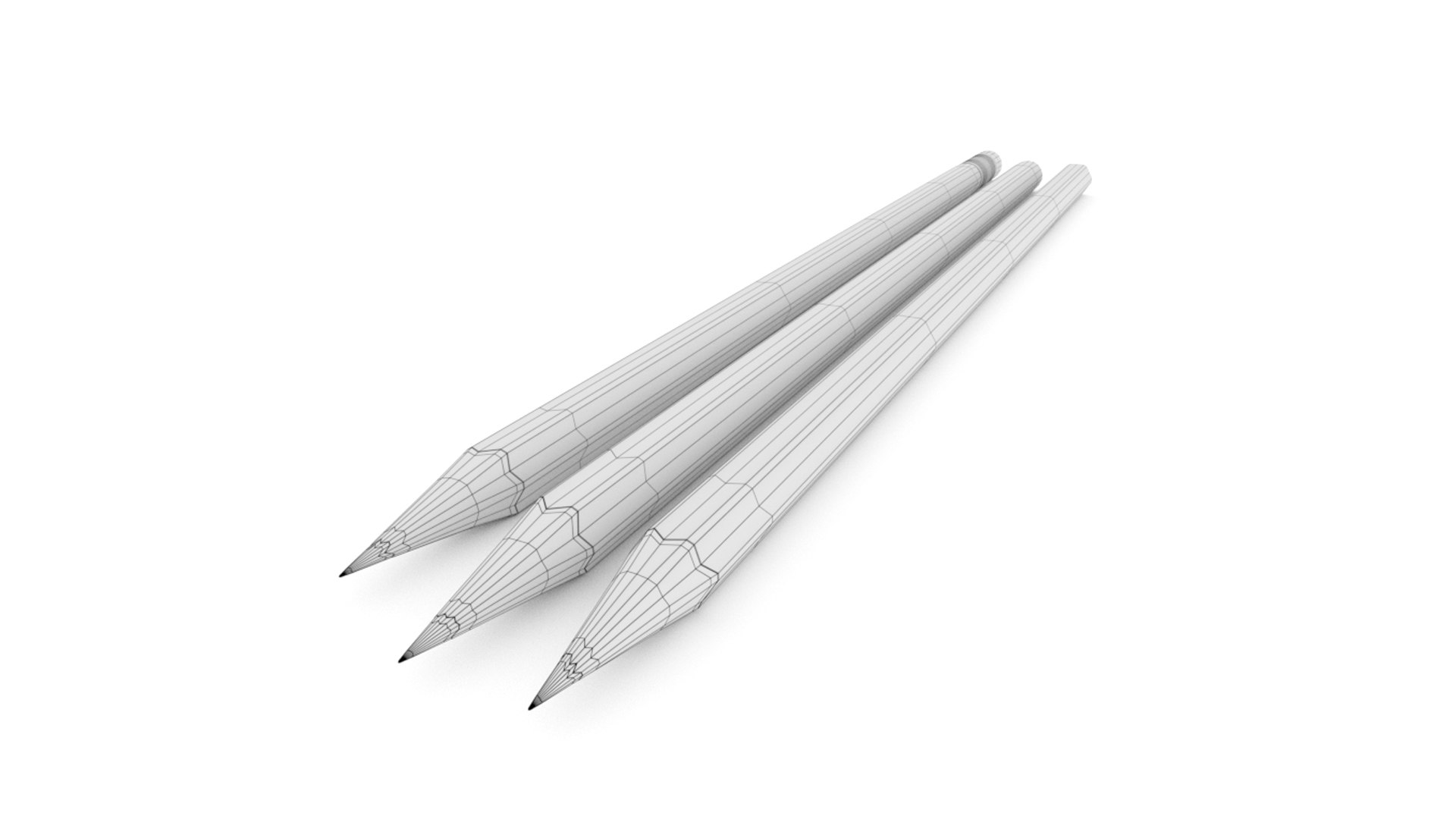 Graphite Pencils 3D Model - TurboSquid 1432807