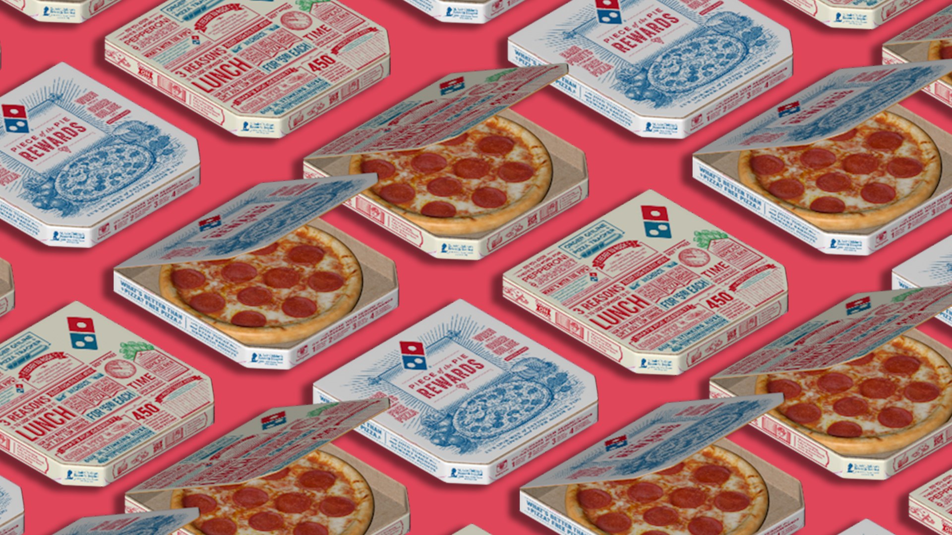 2 Dominos Pizza Boxes 3D - TurboSquid 1942491