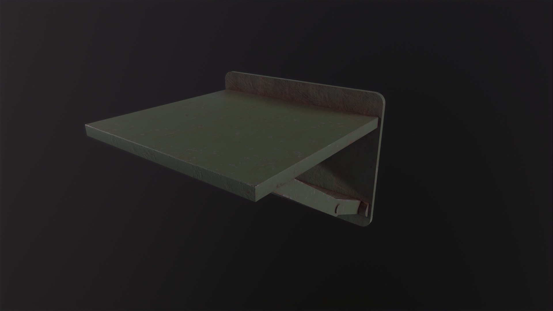 3D Old Prision Desk - TurboSquid 2138817
