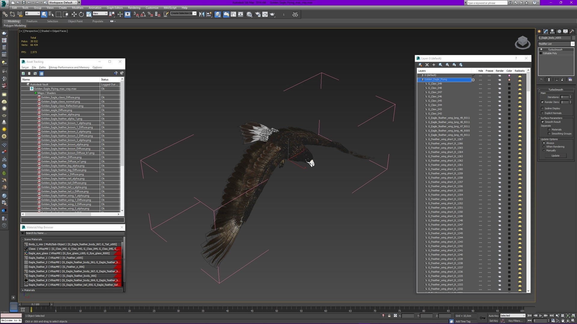3D Golden Eagle Flying - TurboSquid 2249969