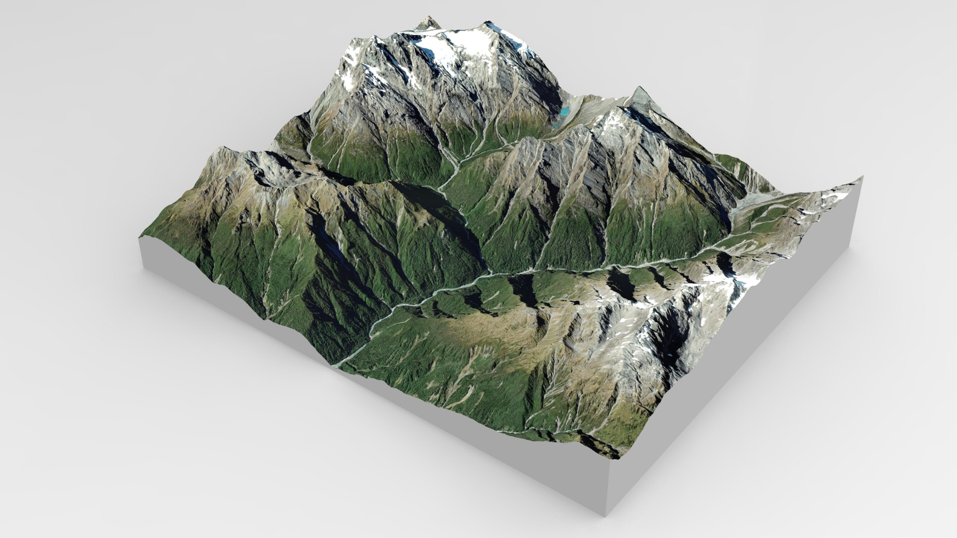 Mountain The Butler Range New Zealand Model - TurboSquid 2292594