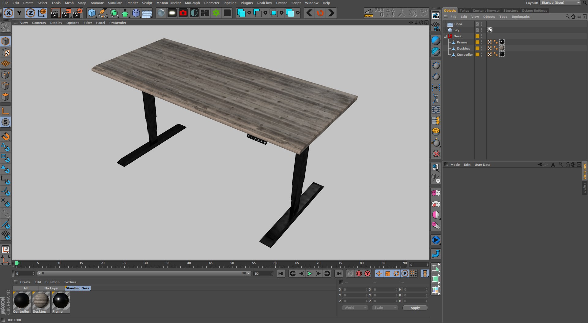 3D model standing desk - TurboSquid 1418141