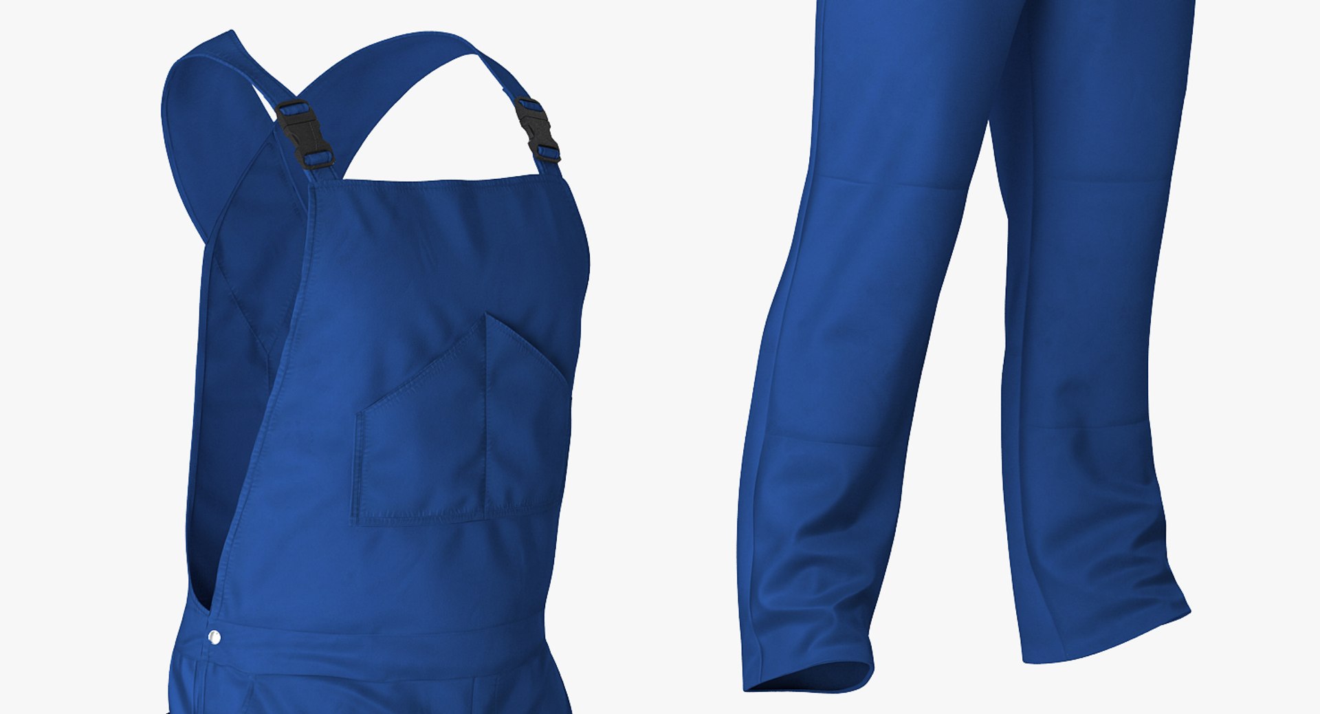 3d Blue Workwear Overalls