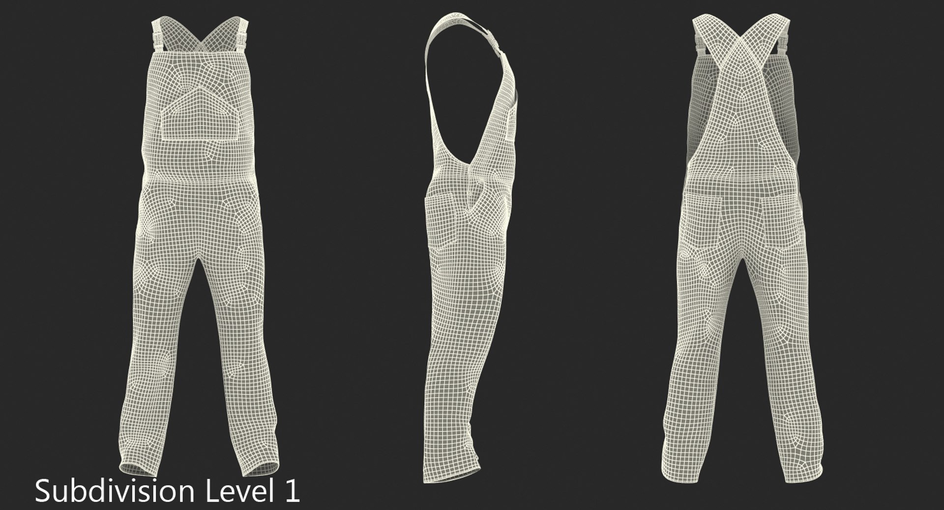 3d Blue Workwear Overalls