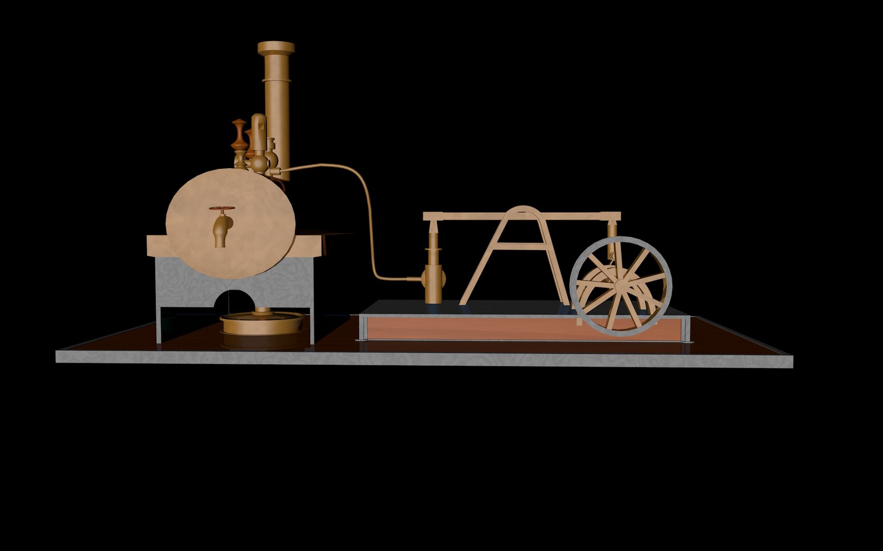 Free C4d Mode Steam Engine