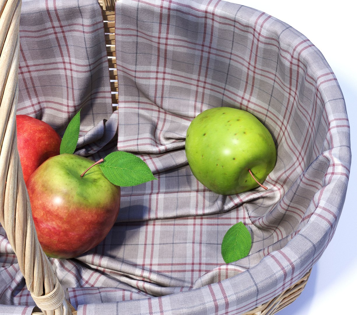 3D basket apple model - TurboSquid 1440531