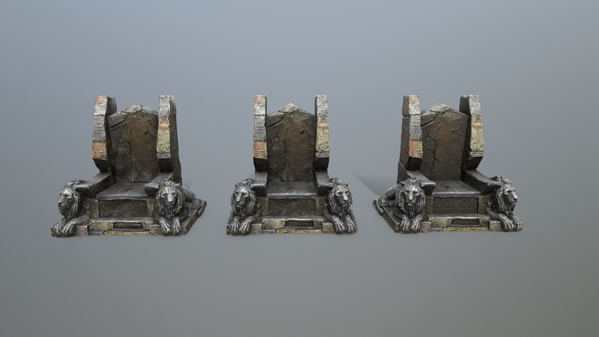 3D Lion Throne Model - TurboSquid 2303454