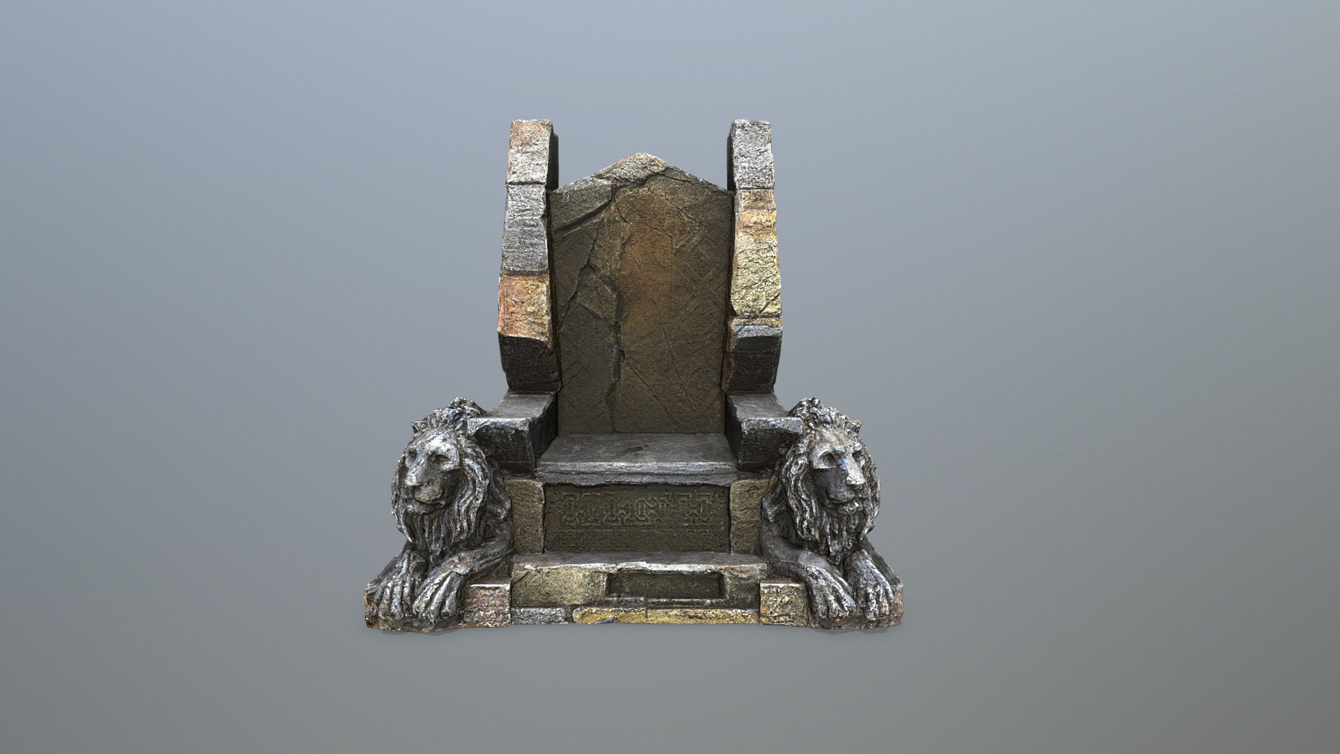 3D Lion Throne Model - TurboSquid 2303454