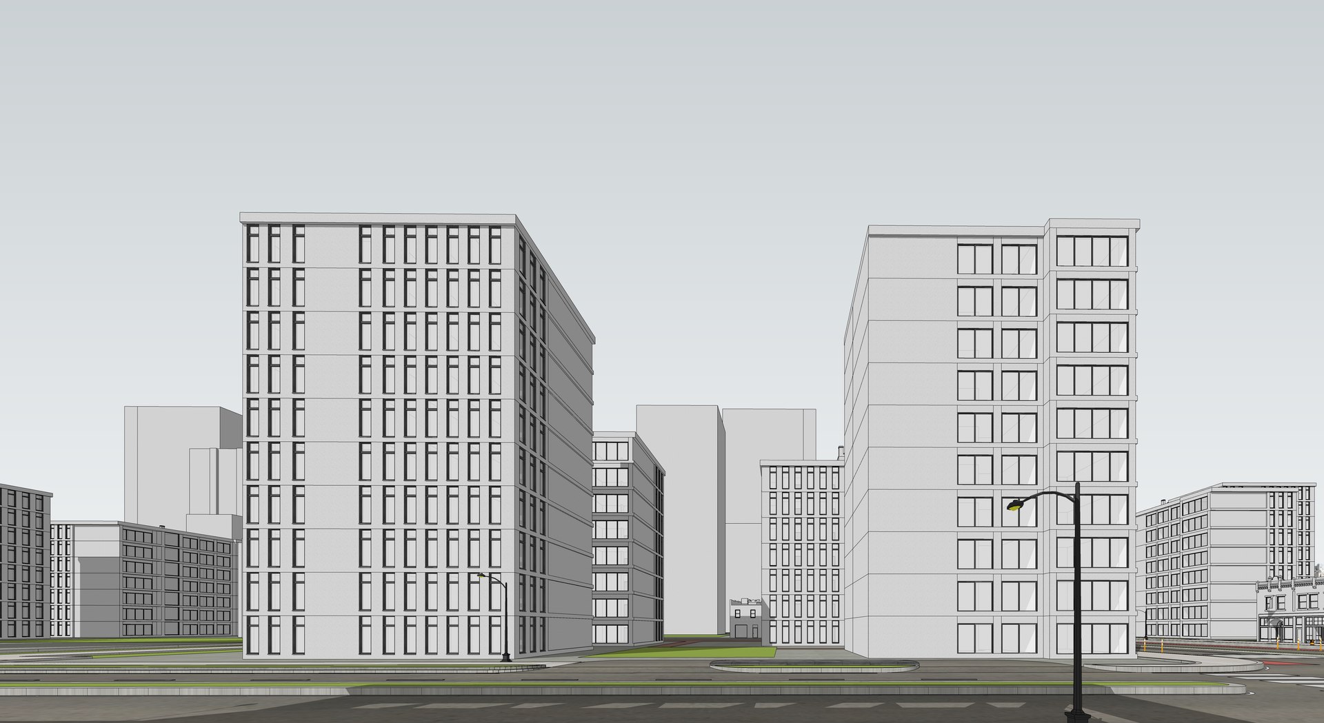 Cityscape Building Exterior Scene 3D Model Model - TurboSquid 2167344