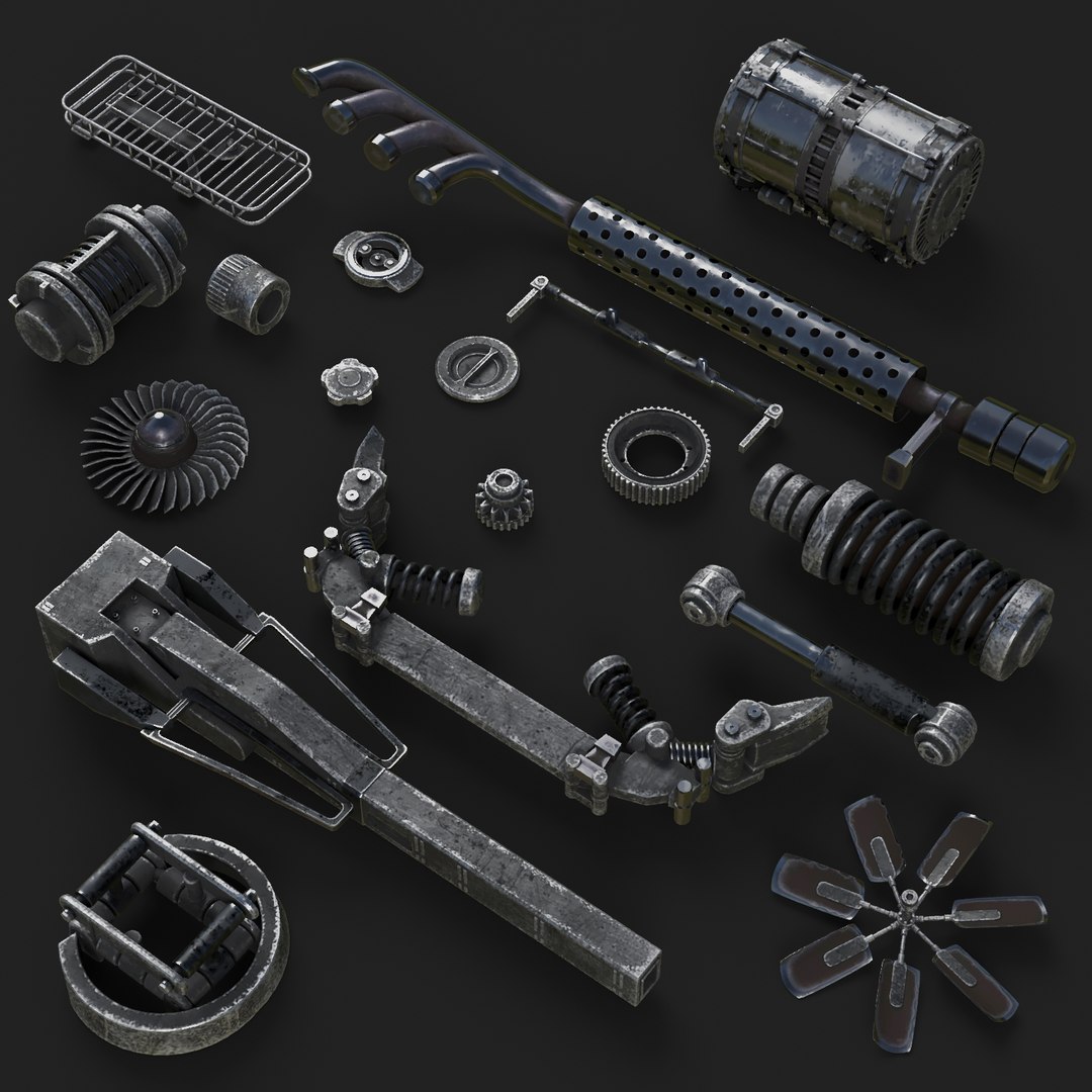 3D Old Metal - TurboSquid 1437565