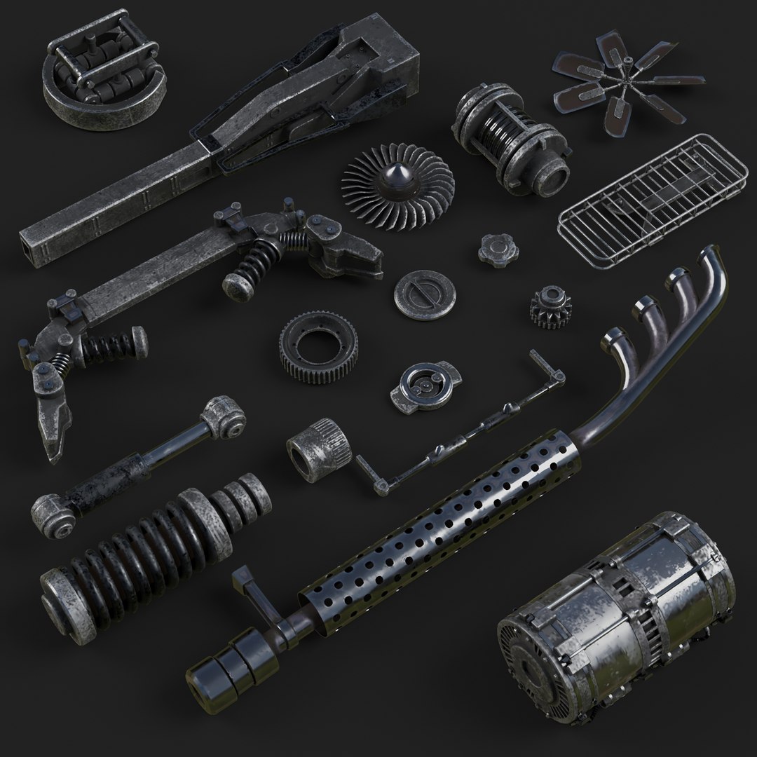 3D Old Metal - TurboSquid 1437565