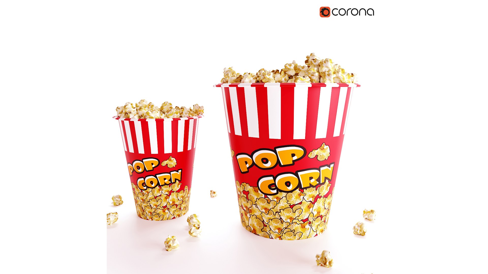 3D Popcorn - TurboSquid 1834295