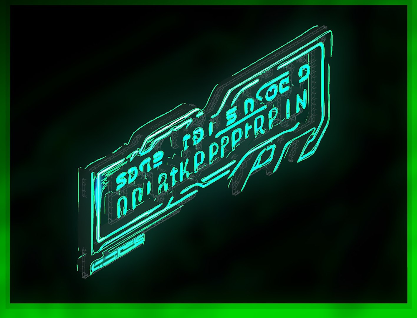 Sci-Fi Sci Fi Cyberpunk City Neon Ad Light Board Street 97 3D Model ...