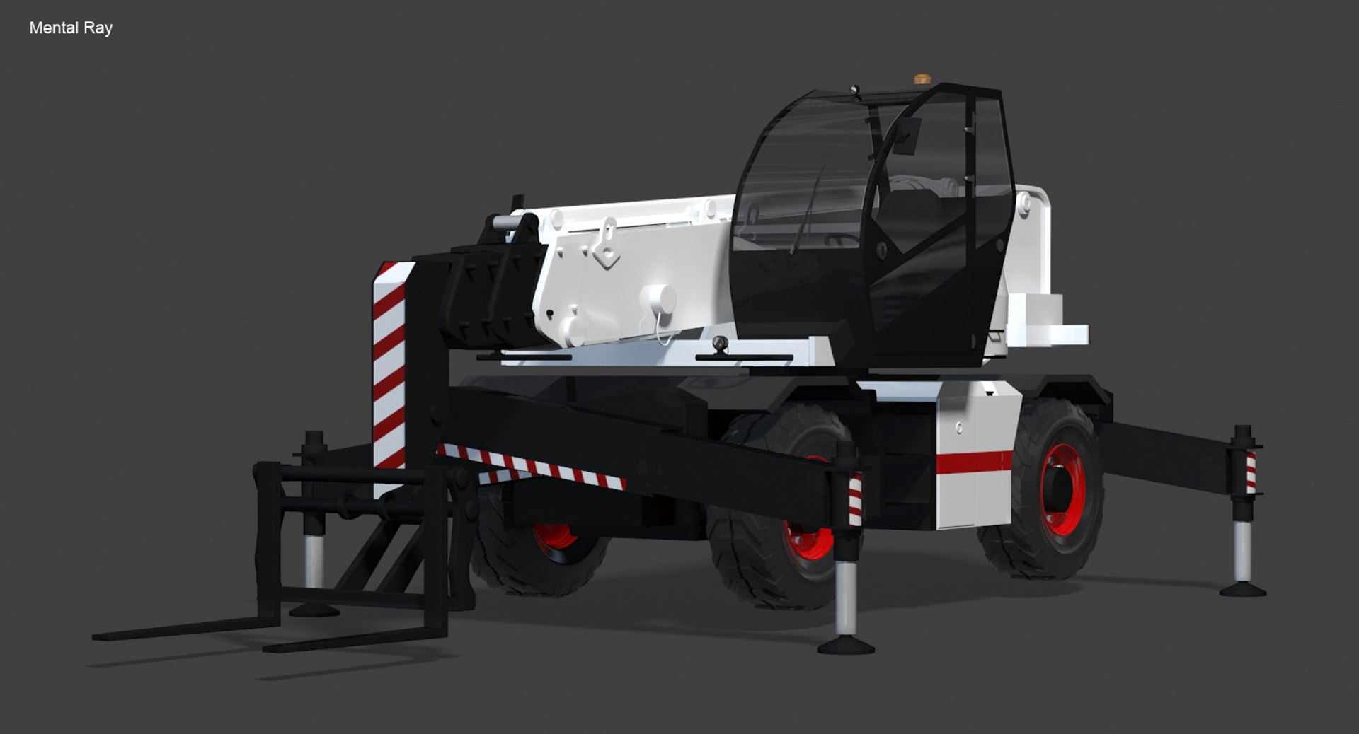 Roto Telescopic Handler 3d Model