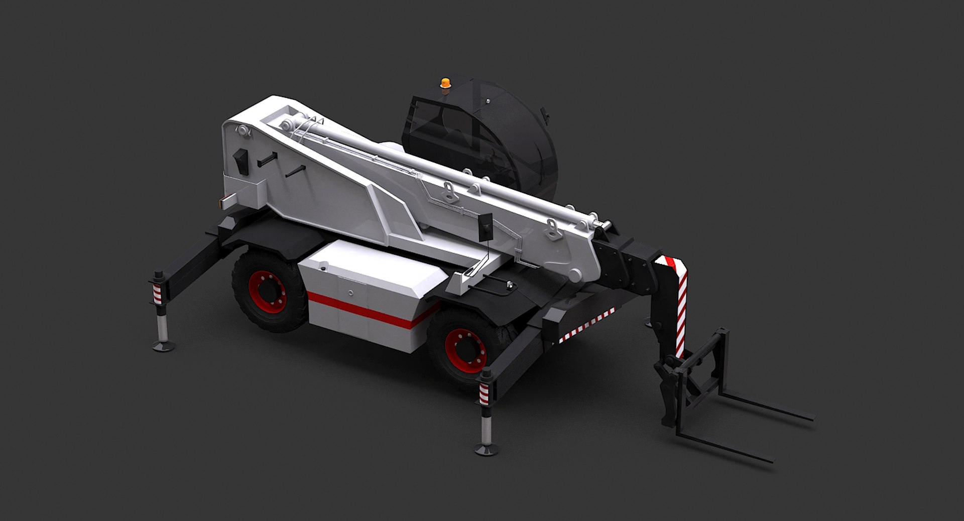 Roto Telescopic Handler 3d Model
