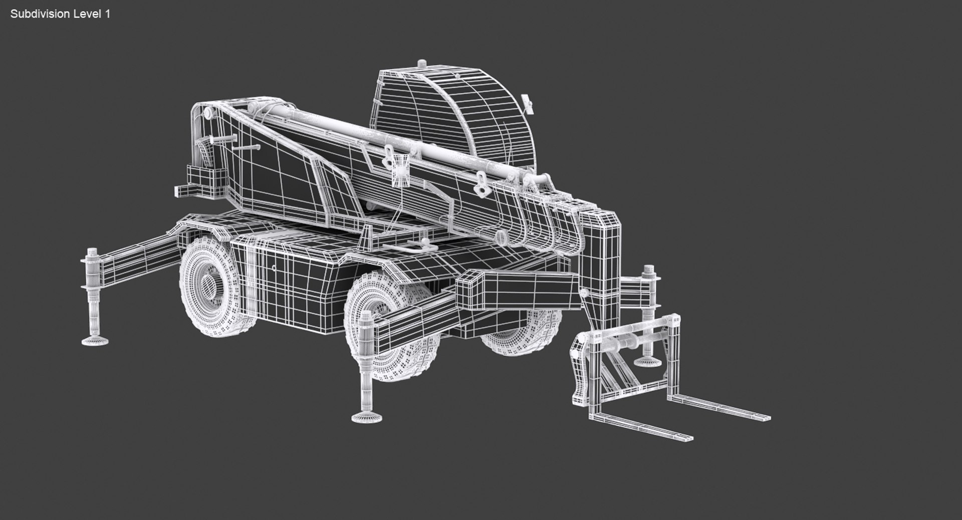 Roto Telescopic Handler 3d Model