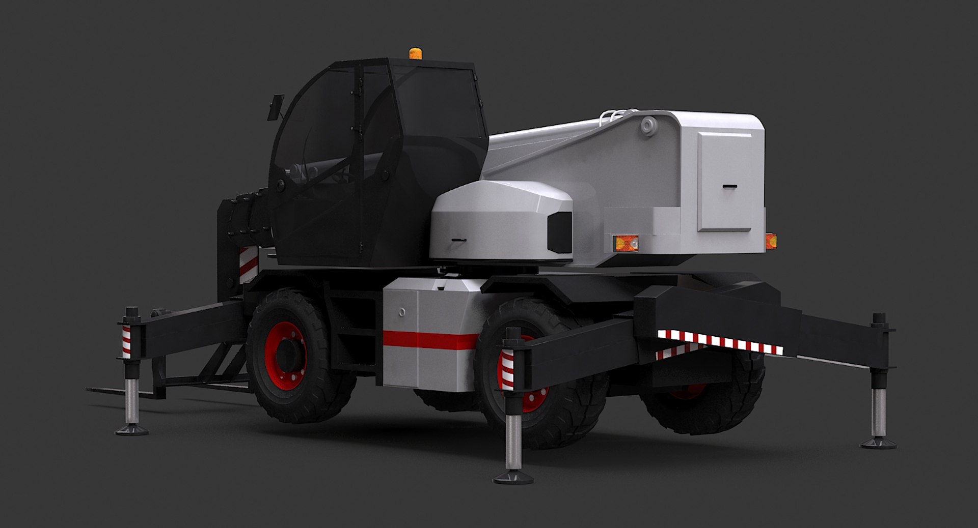 Roto Telescopic Handler 3d Model
