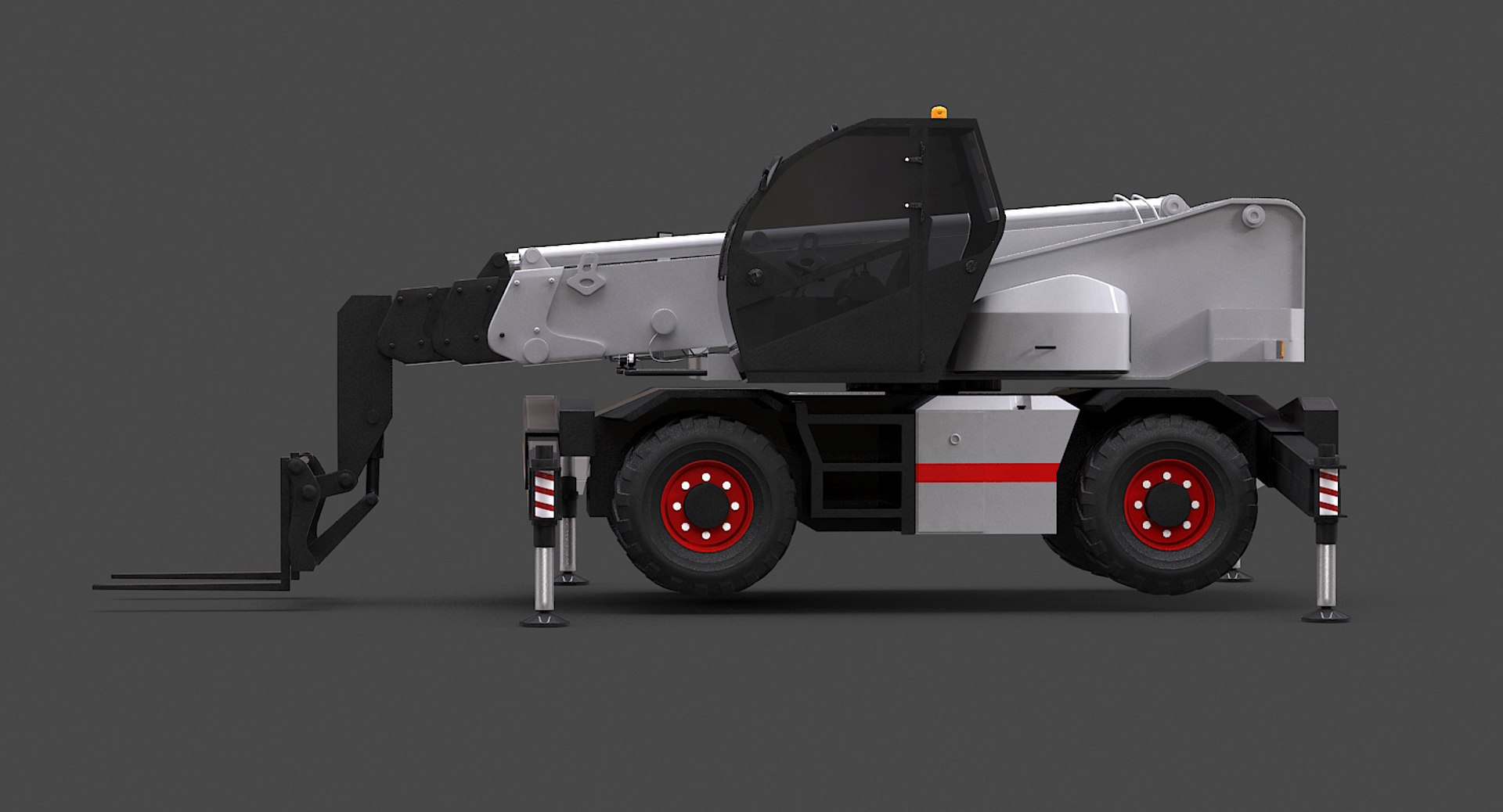 Roto Telescopic Handler 3d Model