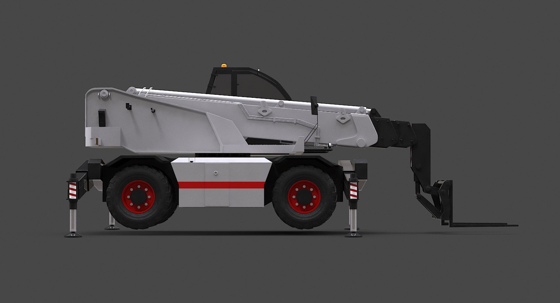Roto Telescopic Handler 3d Model