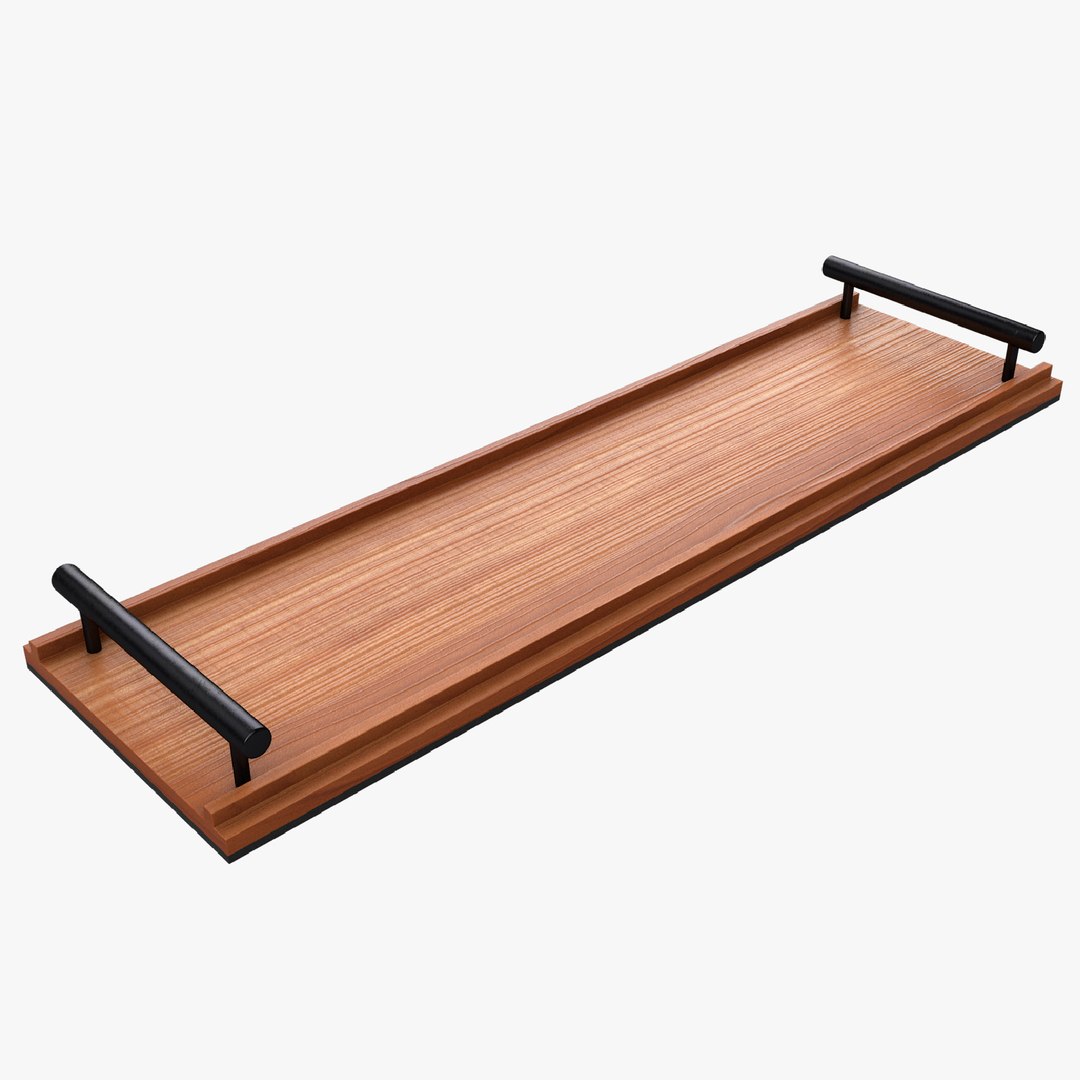 Wooden Tray 3D model - TurboSquid 1931252