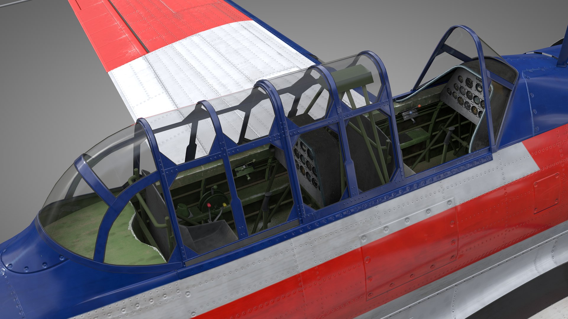 3D North American T6 Texan Model - TurboSquid 1270391