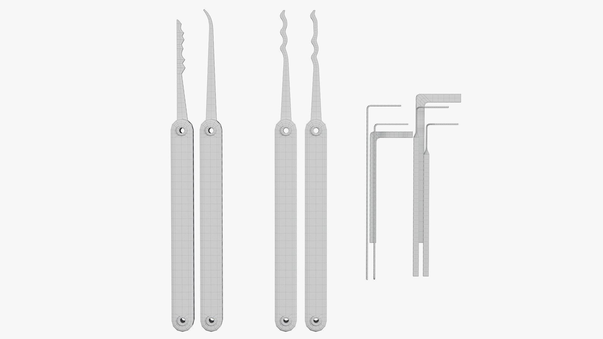 Lockpick Set 3D - TurboSquid 1801222