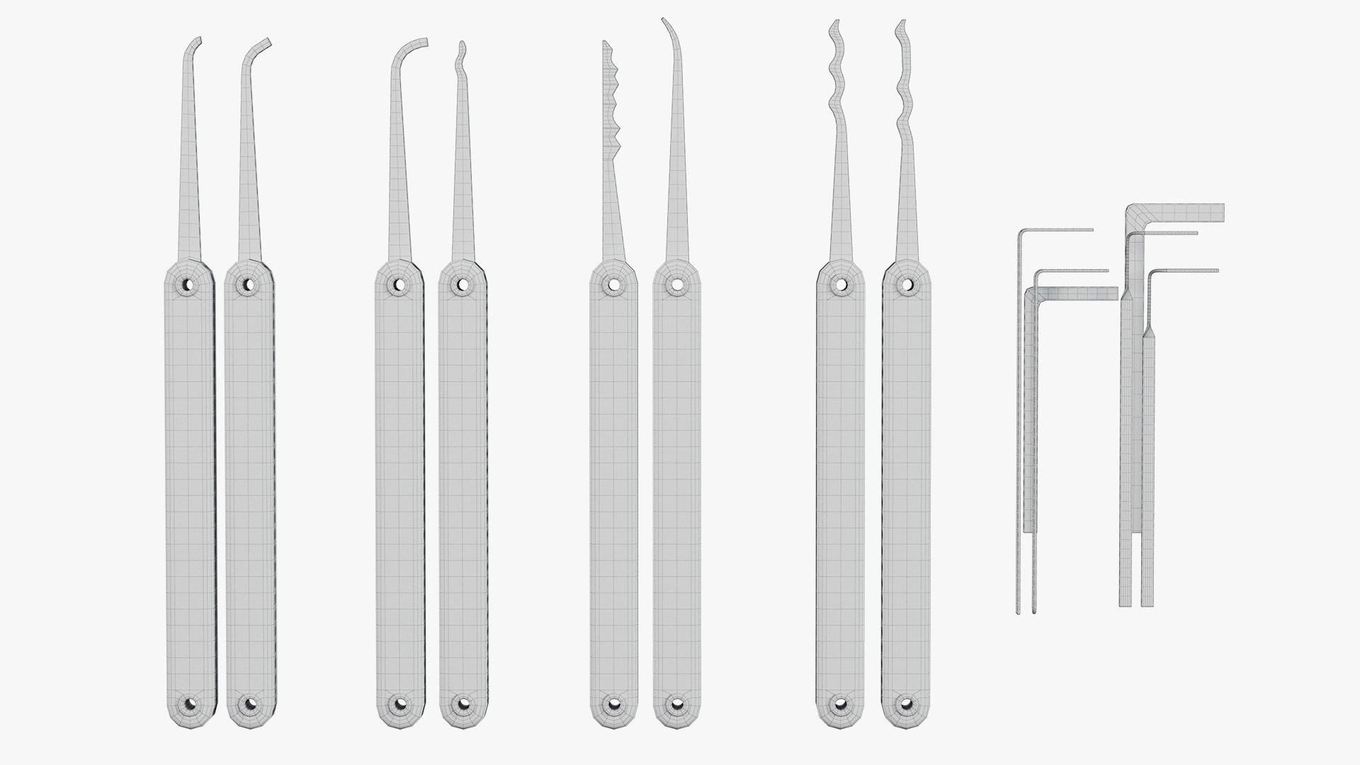 Lockpick Set 3D - TurboSquid 1801222