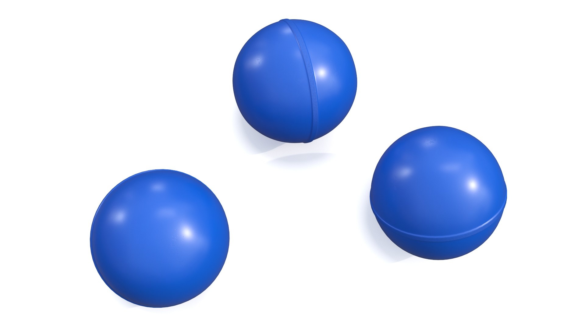 3D Rubber Bouncy Ball Blue Model - TurboSquid 2286851