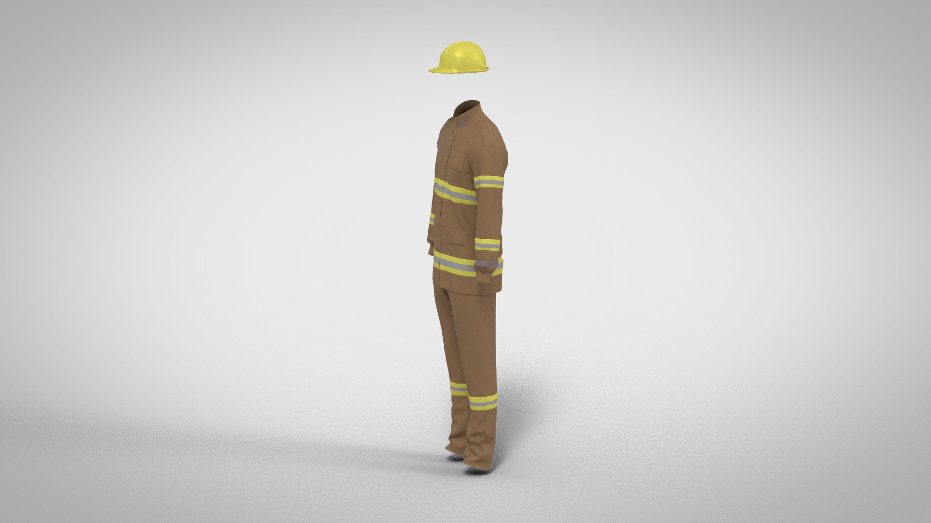 3D Fireman Uniform Model - TurboSquid 1973127