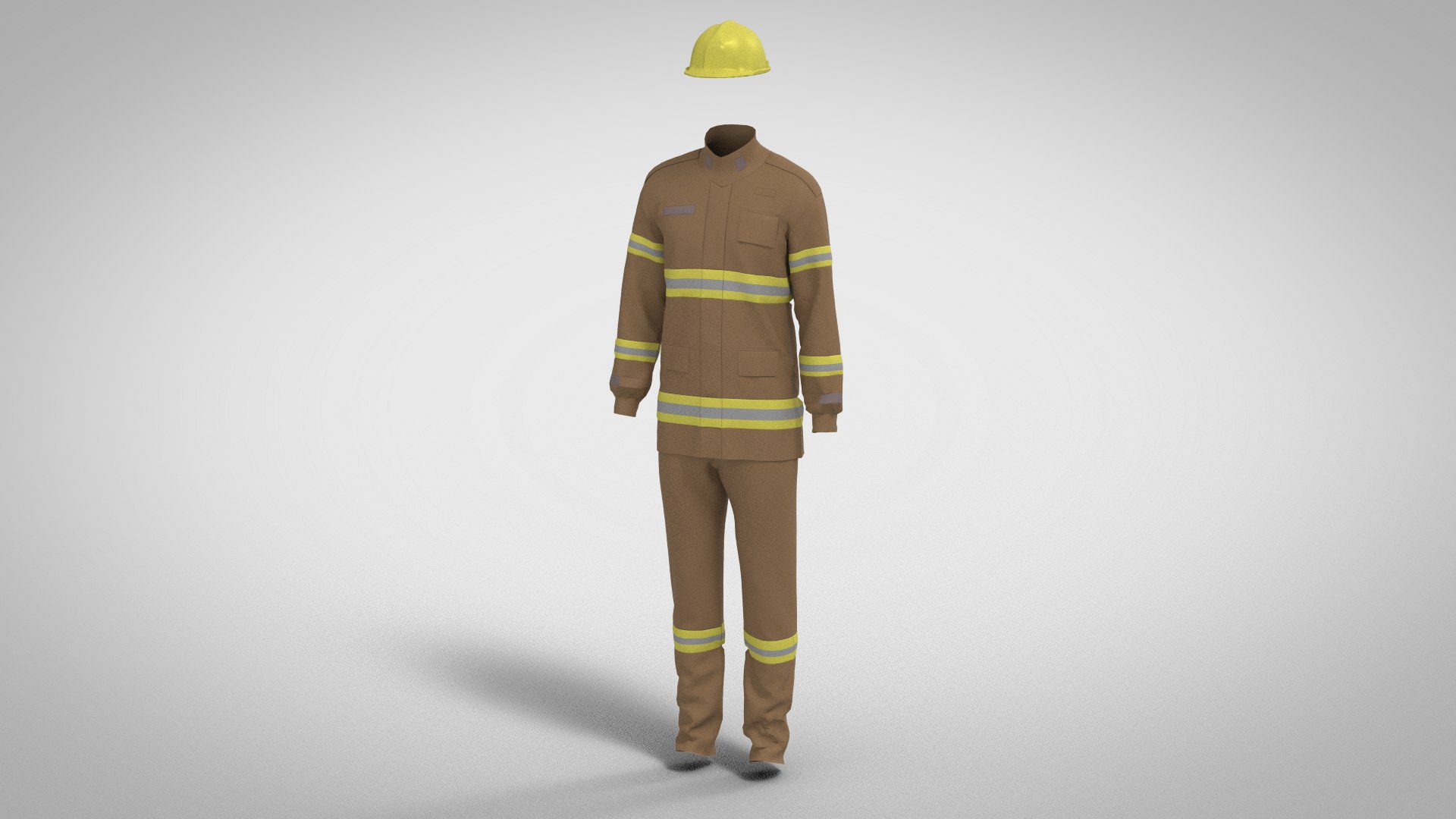 3D Fireman Uniform Model - TurboSquid 1973127