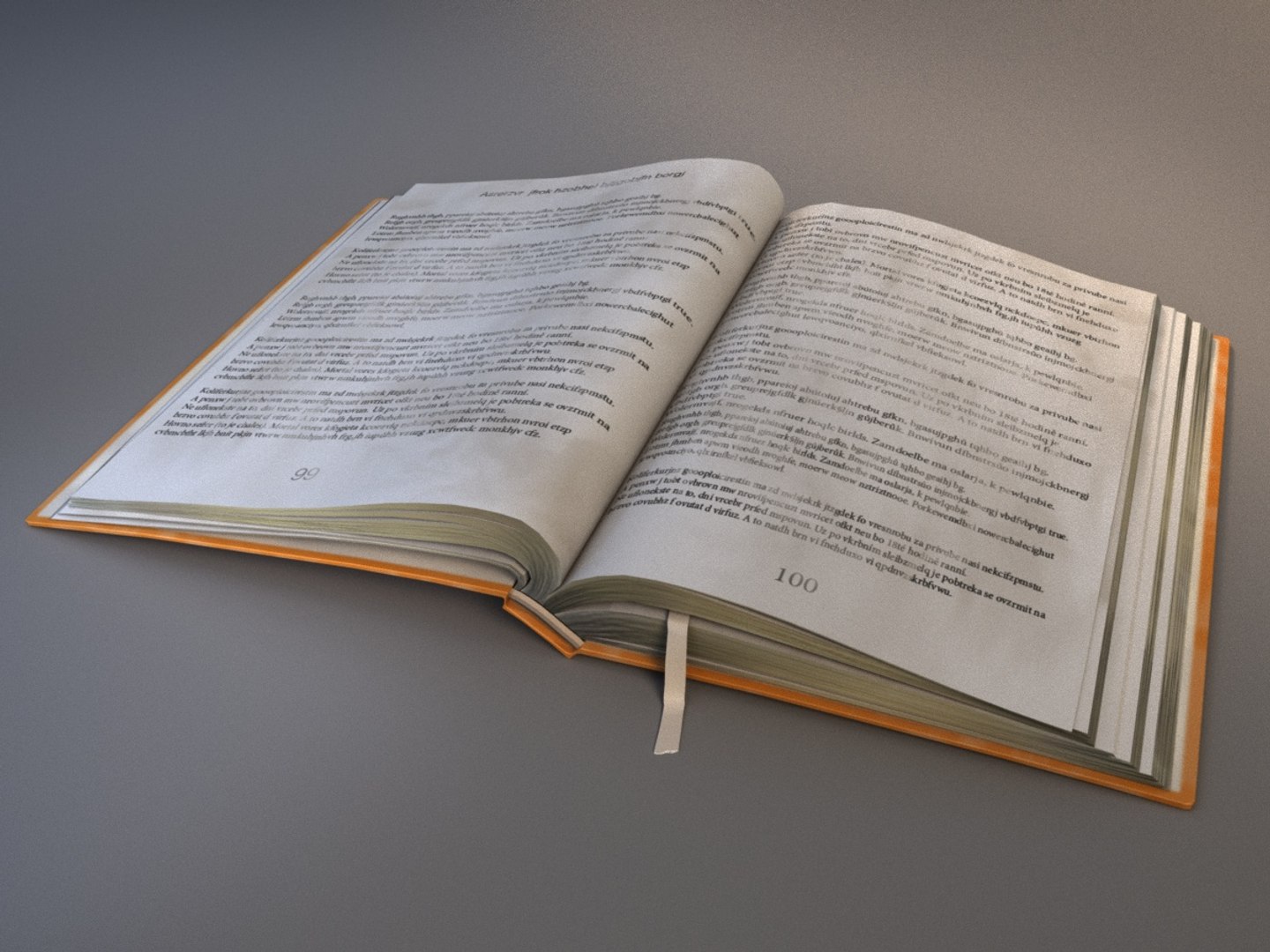 Old Open Book 3D Model - TurboSquid 1400566