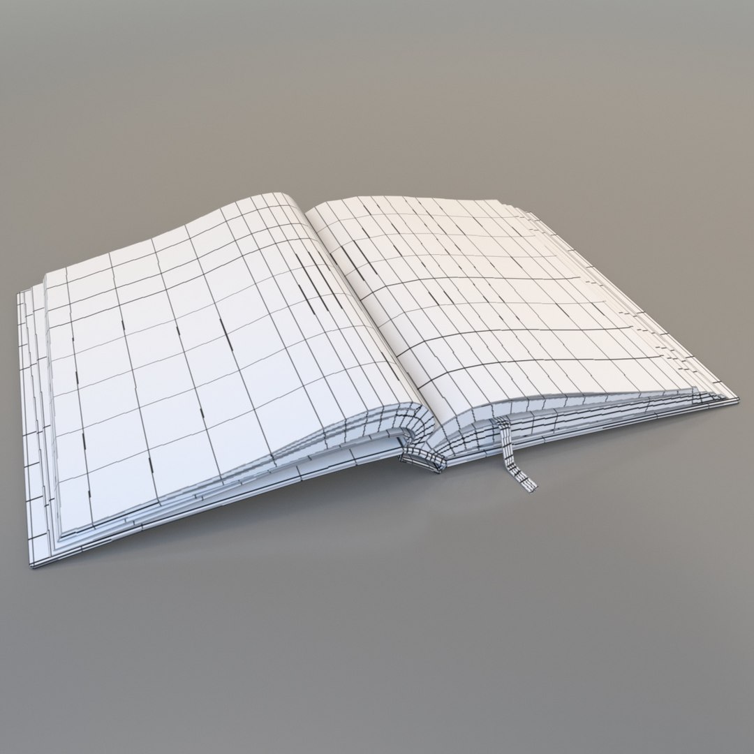 Old Open Book 3D Model - TurboSquid 1400566
