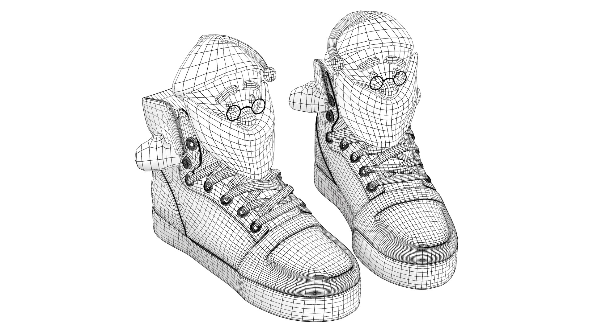 Ankle Sneakers With Santa 3D - TurboSquid 1842663