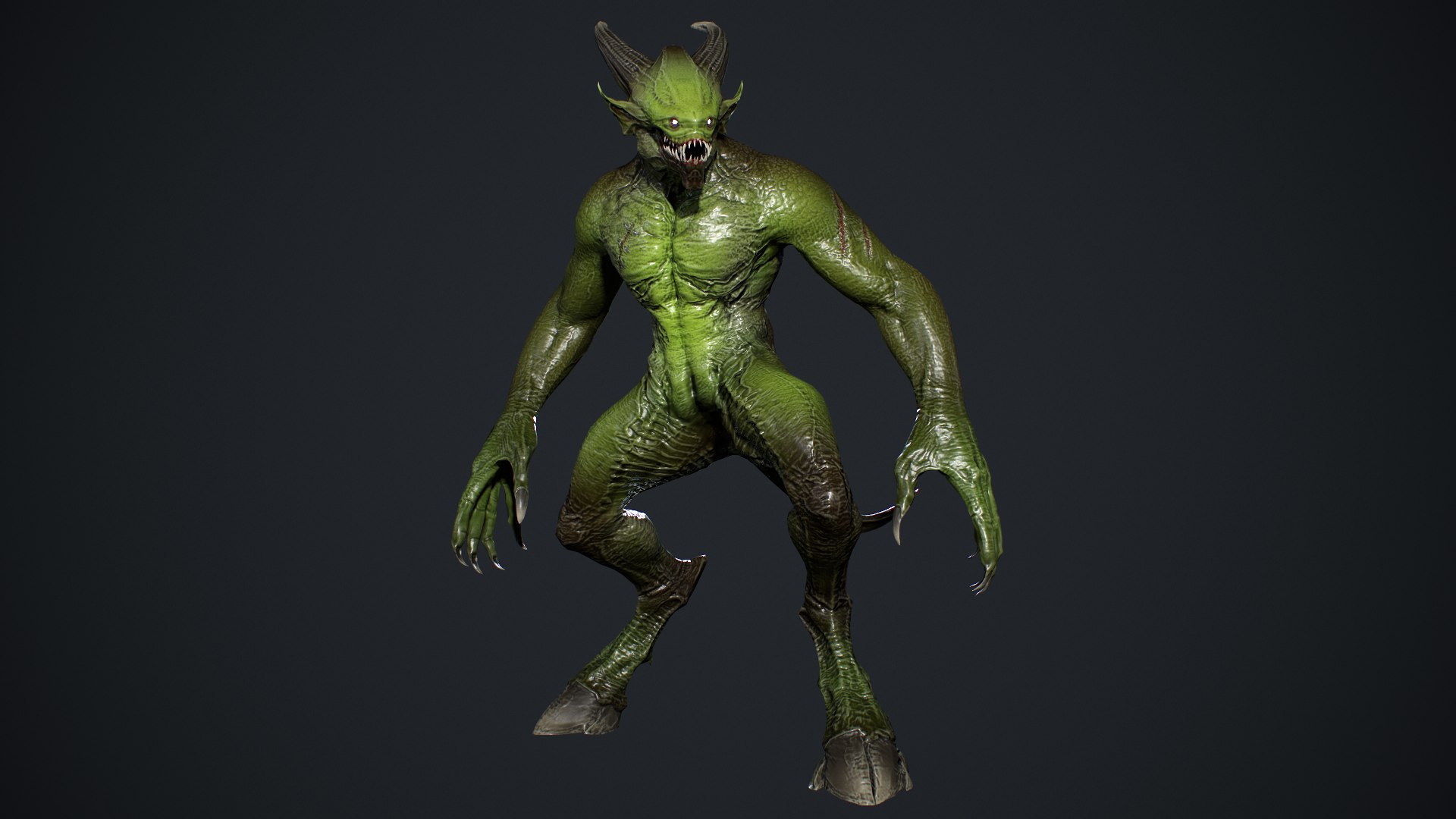 3D Demon Character 4 model - TurboSquid 2099061