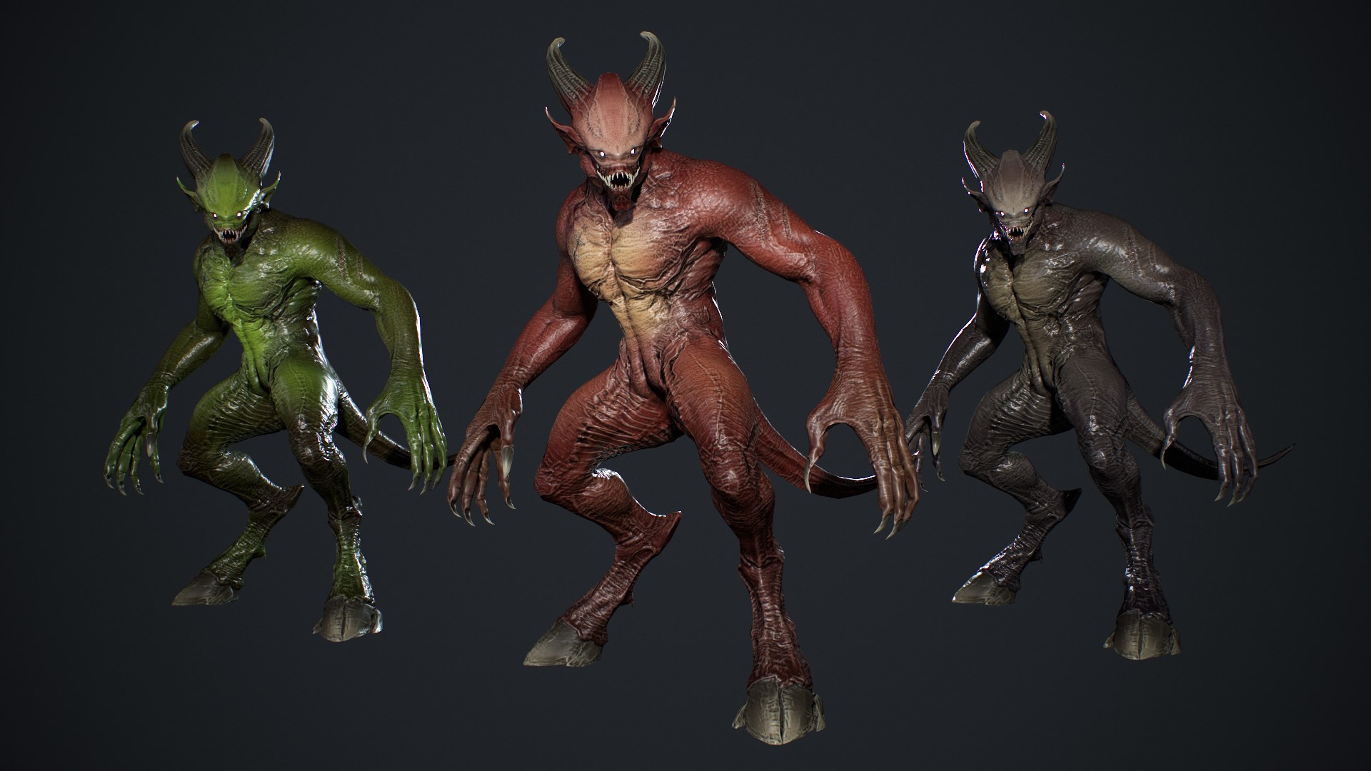 3D Demon Character 4 model - TurboSquid 2099061