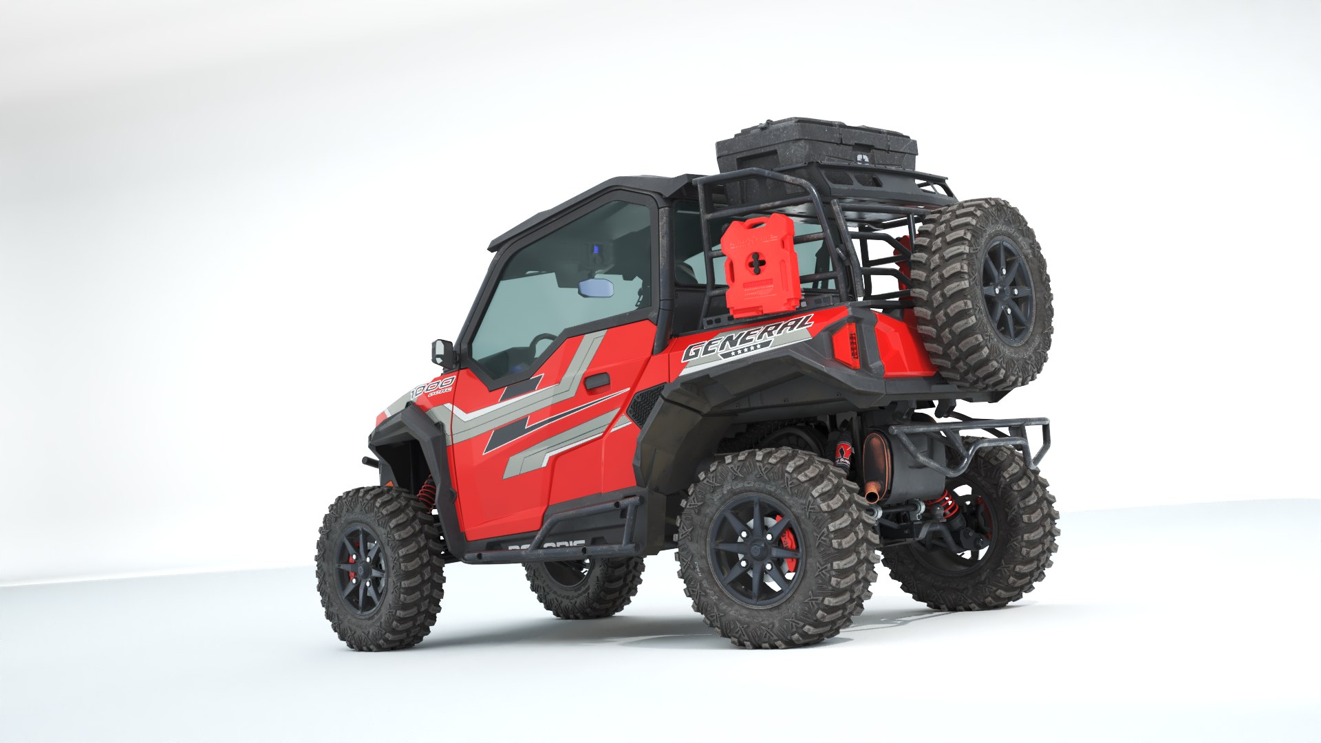 3D Polaris General Red 4 - TurboSquid 2297179