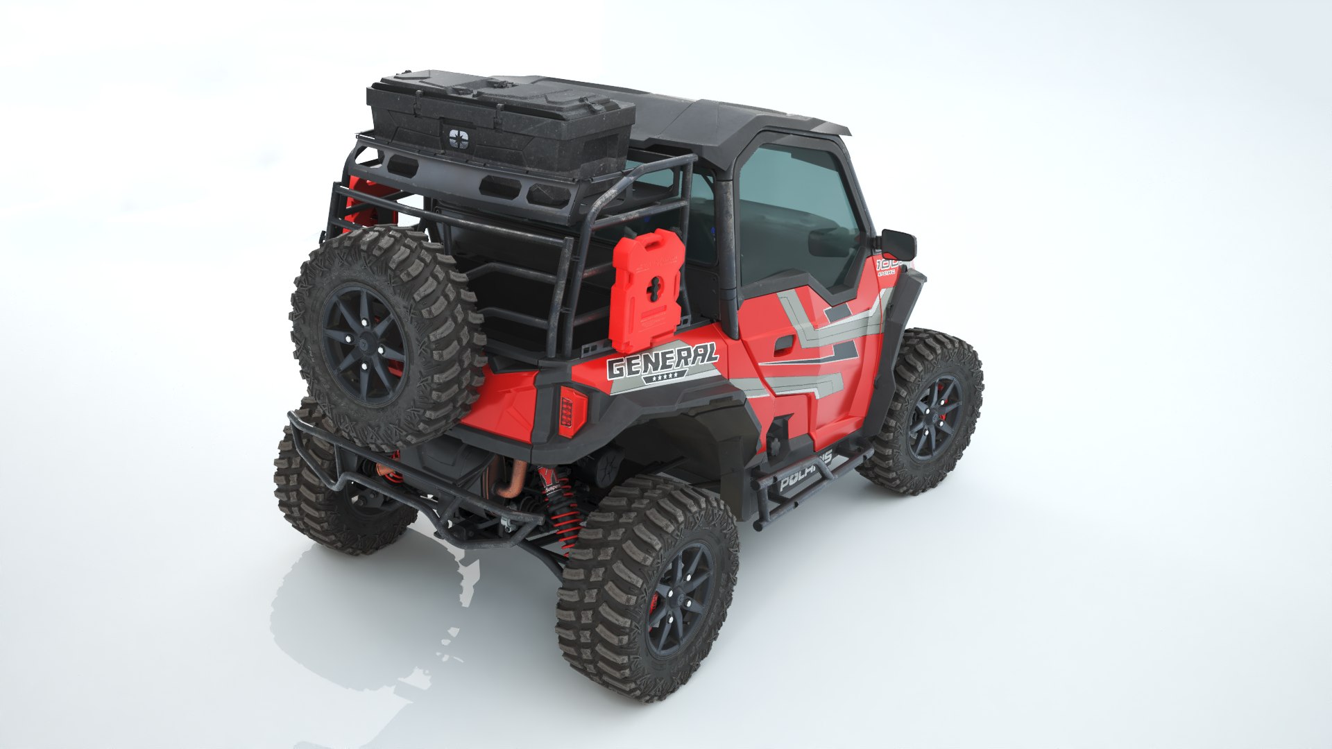 3D Polaris General Red 4 - TurboSquid 2297179