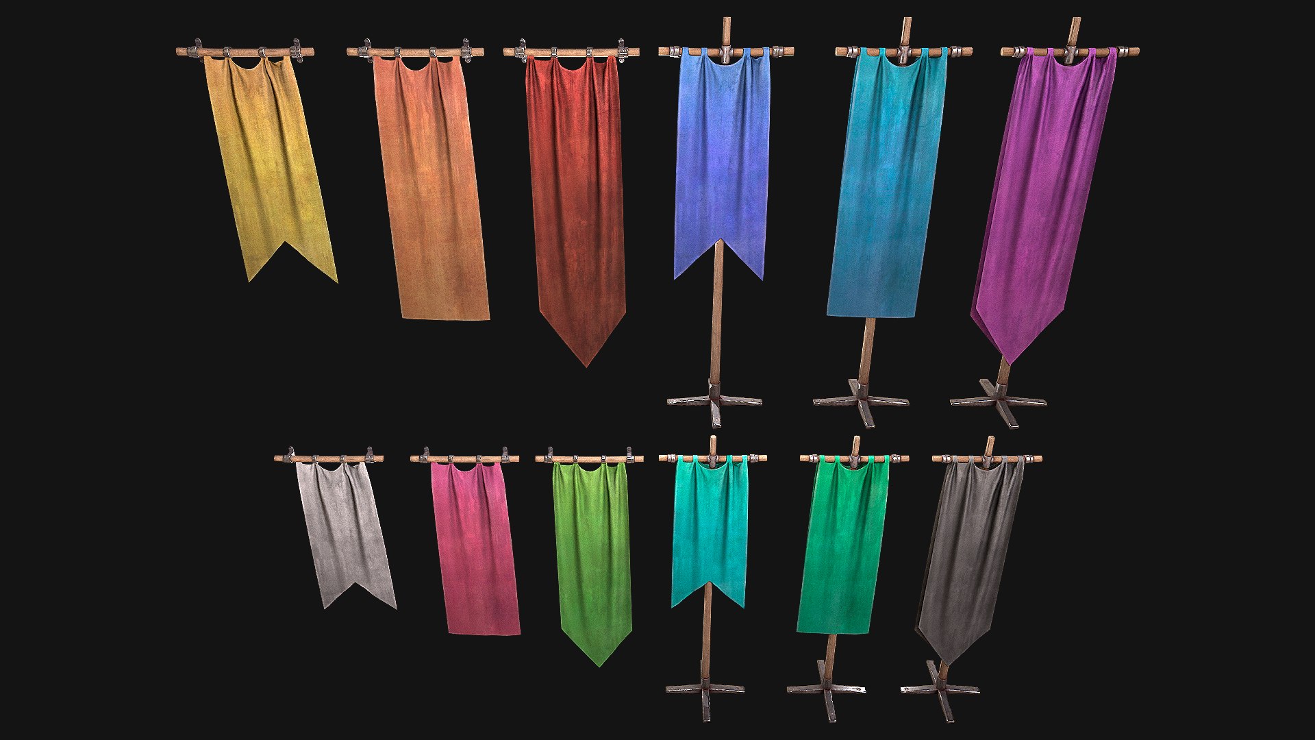 Medieval Flag 3D - TurboSquid 2026963
