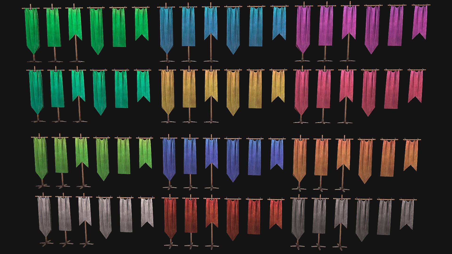 Medieval Flag 3D - TurboSquid 2026963