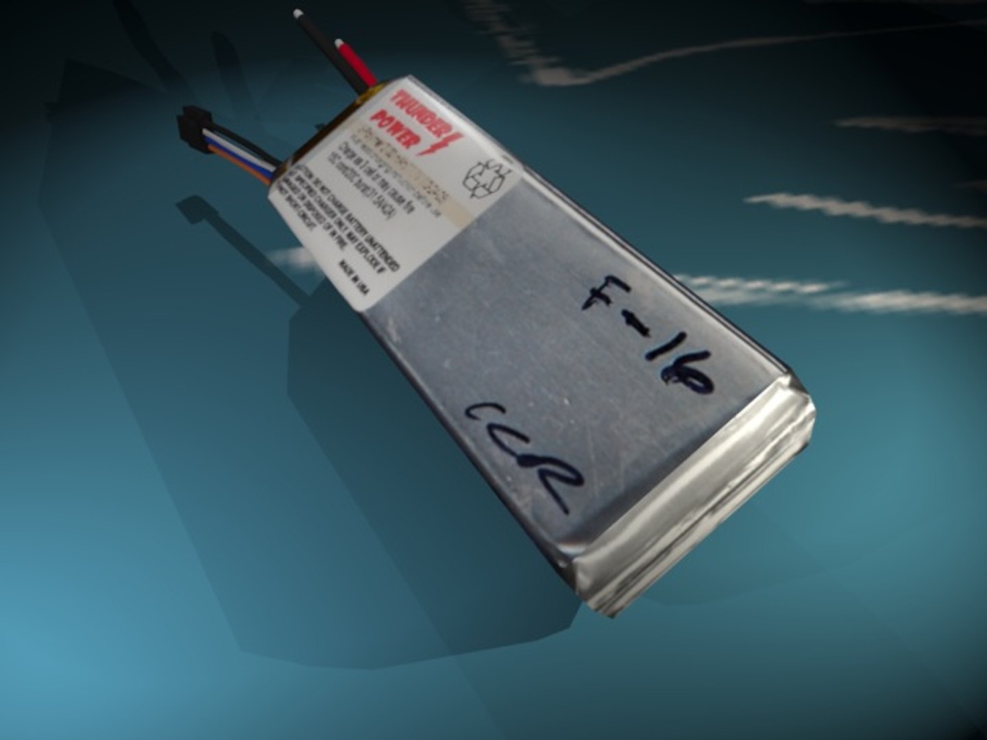 lithium polymer battery 3d model