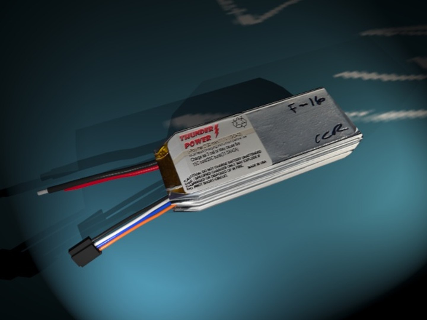 lithium polymer battery 3d model