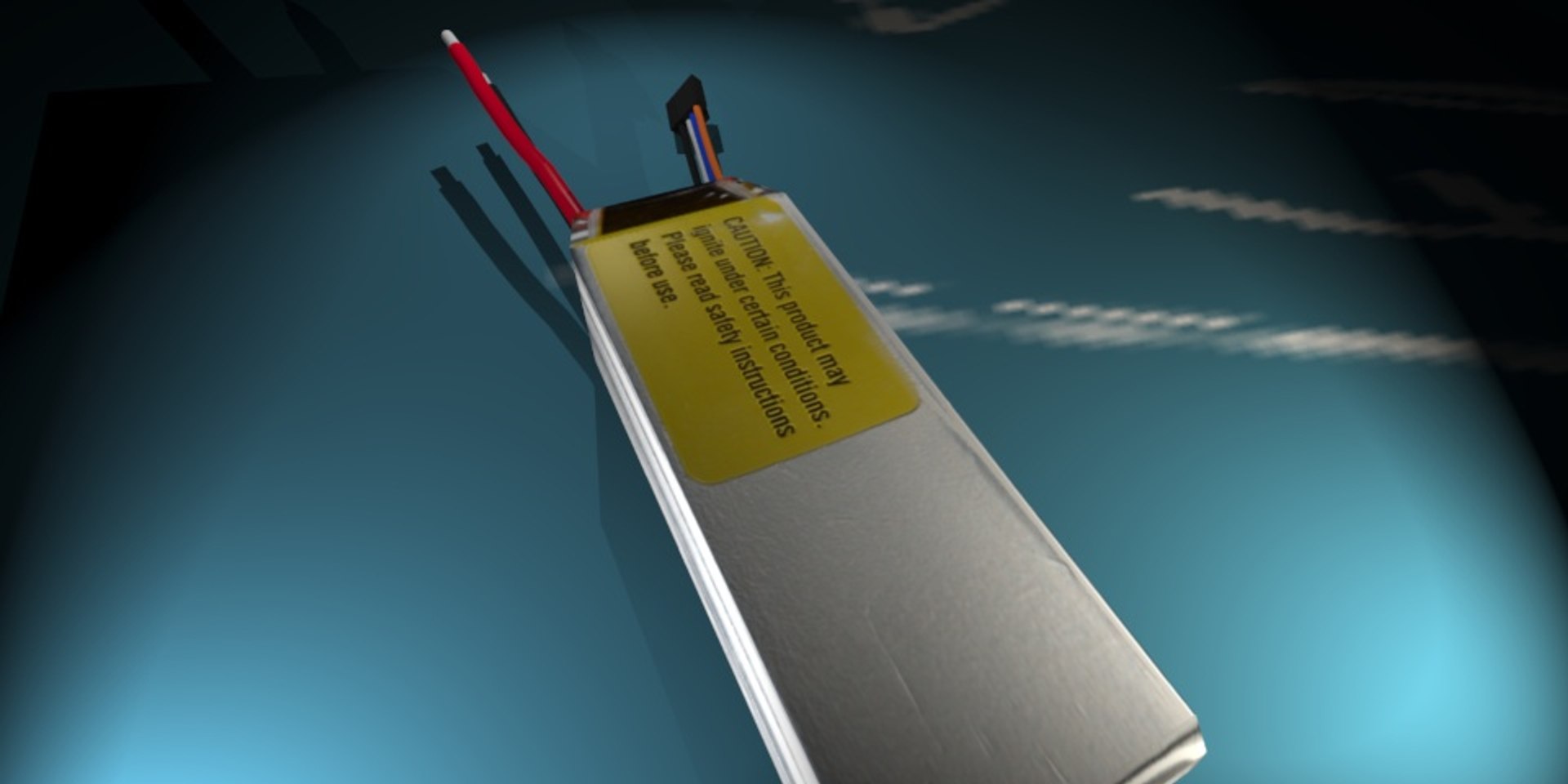 lithium polymer battery 3d model